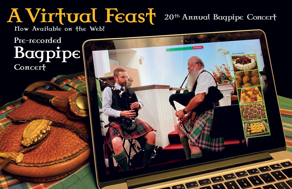 “A Virtual Feast” – 20th Annual Bagpipe concert | One Piper